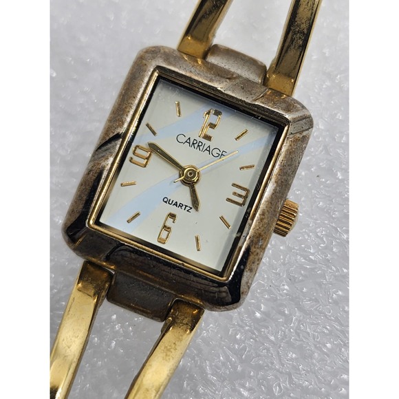 Timex | Accessories | Carriage Fishbone Prong Bone Gold Bracelet Tank ...
